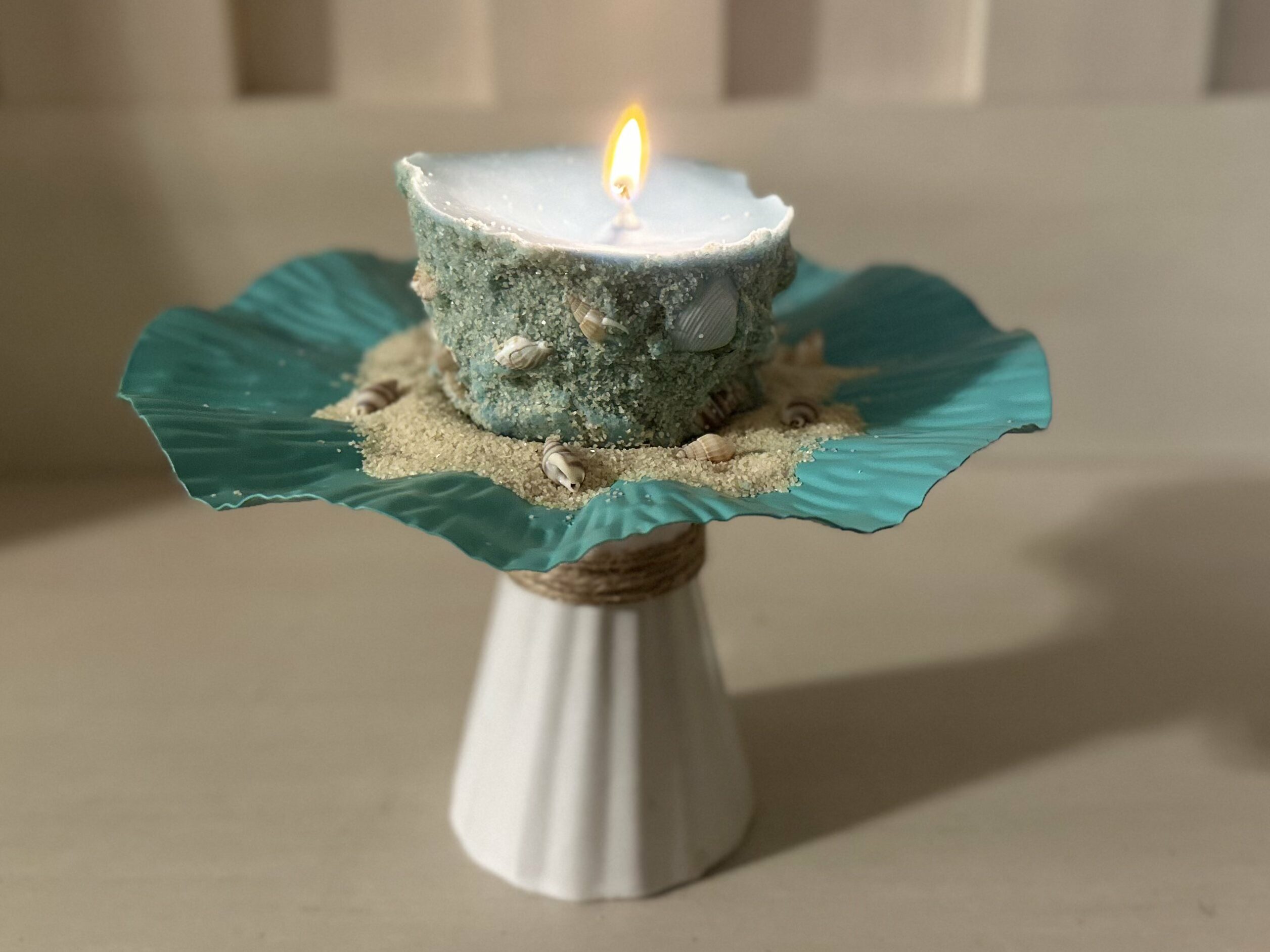 Ocean Glow: 12 Coastal Candle Dollar Tree DIYS - Crafty Beach